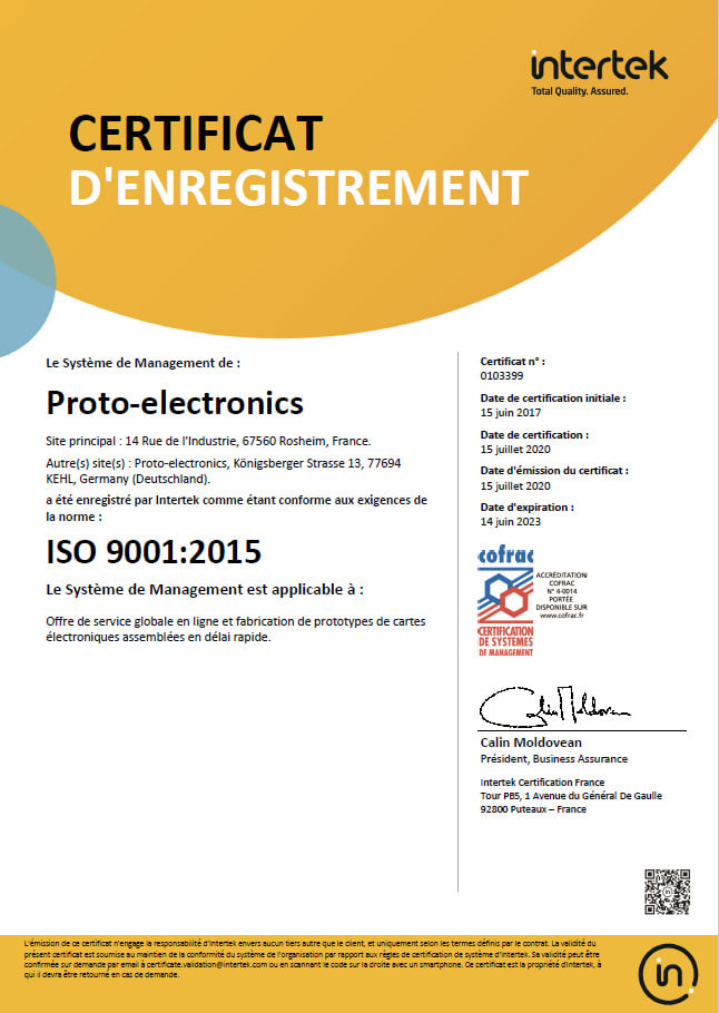 Renouvellement de la certification ISO 9001:2015