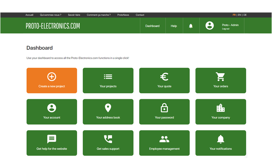 Pida una demostración de la plataforma Proto-Electronics